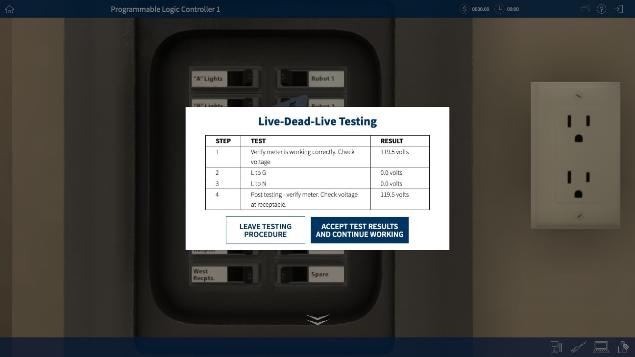 The Live-Dead-Live Testing message will appear. Choose ACCEPT TEST ...